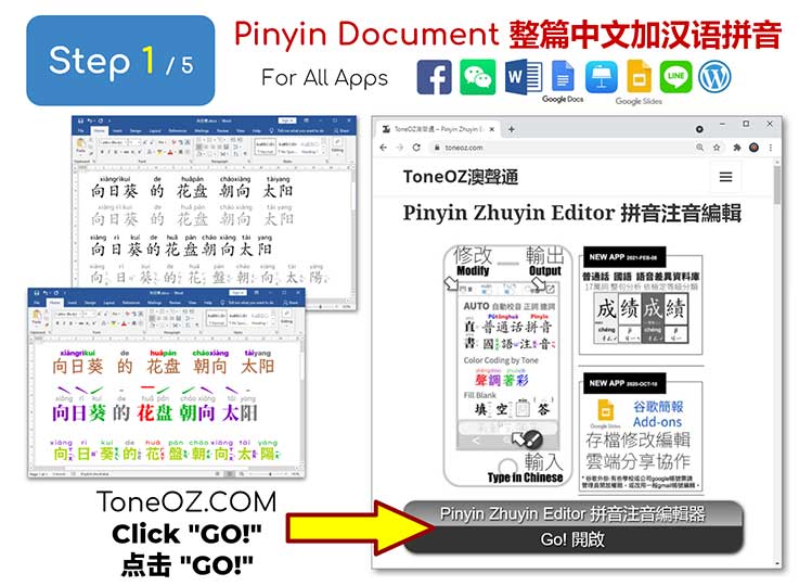 Pinyin On Chinese Characters In Microsoft Word ToneOZ 